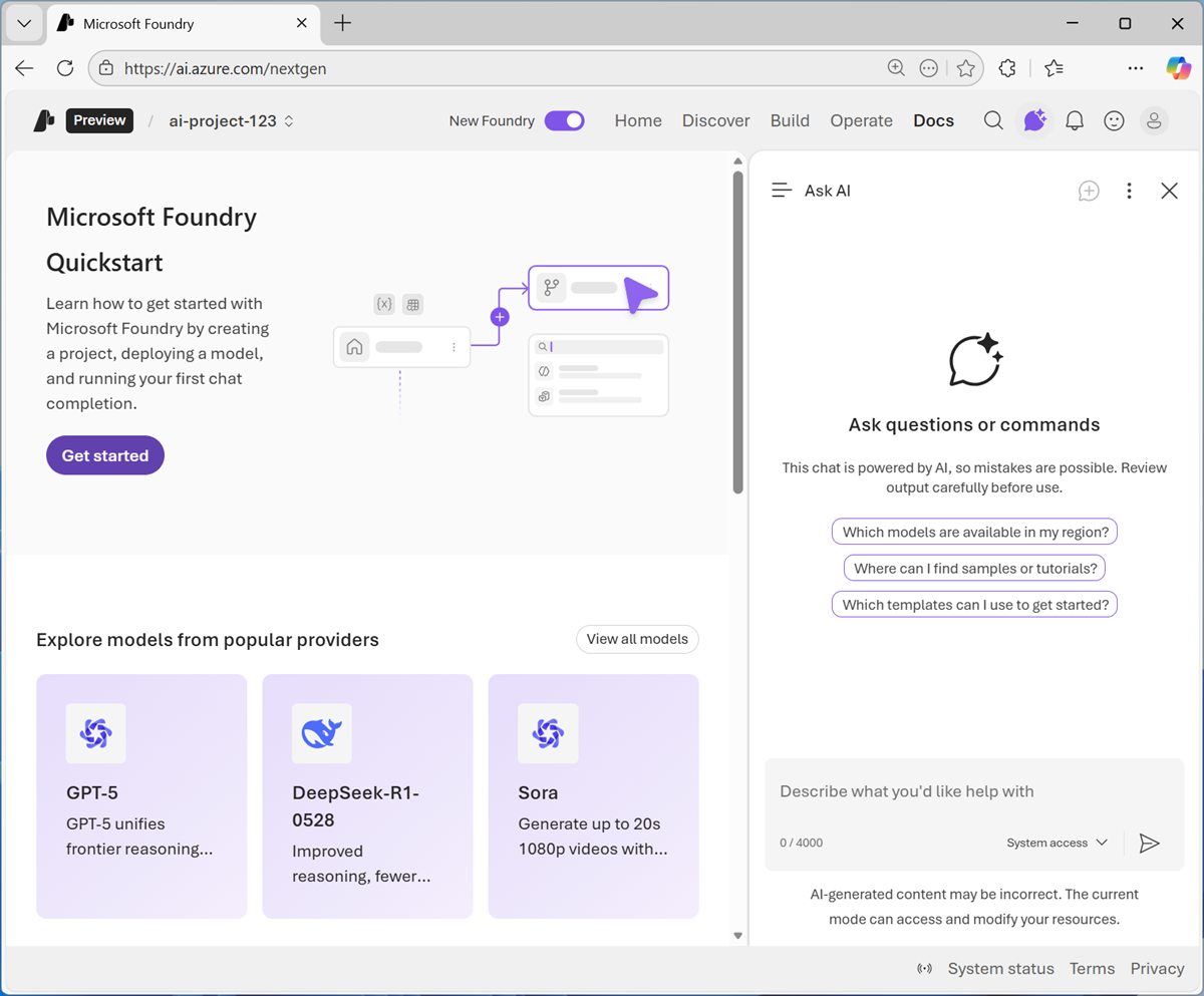 Get started with Microsoft Foundry | AI Labs