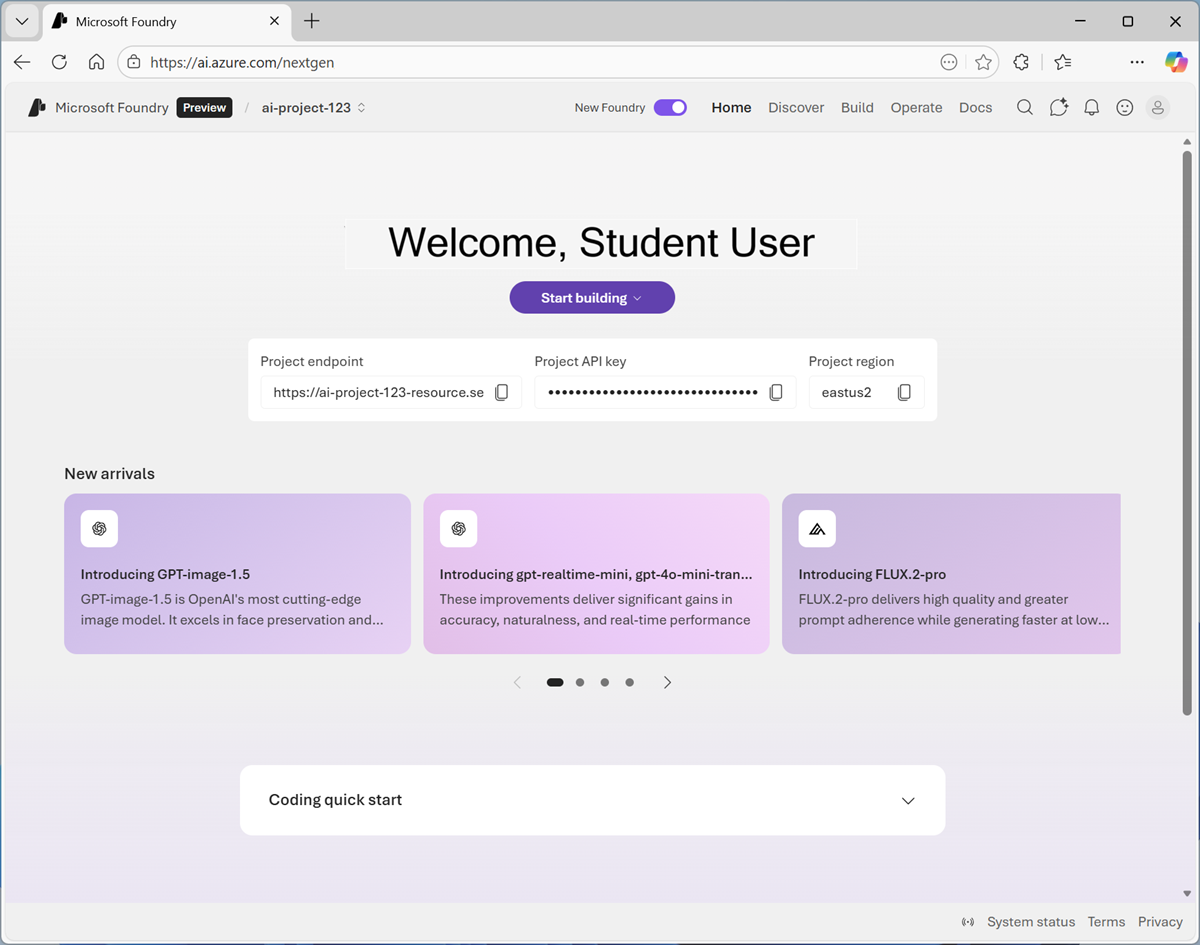 Get started with generative AI and agents in Microsoft Foundry | AI Labs