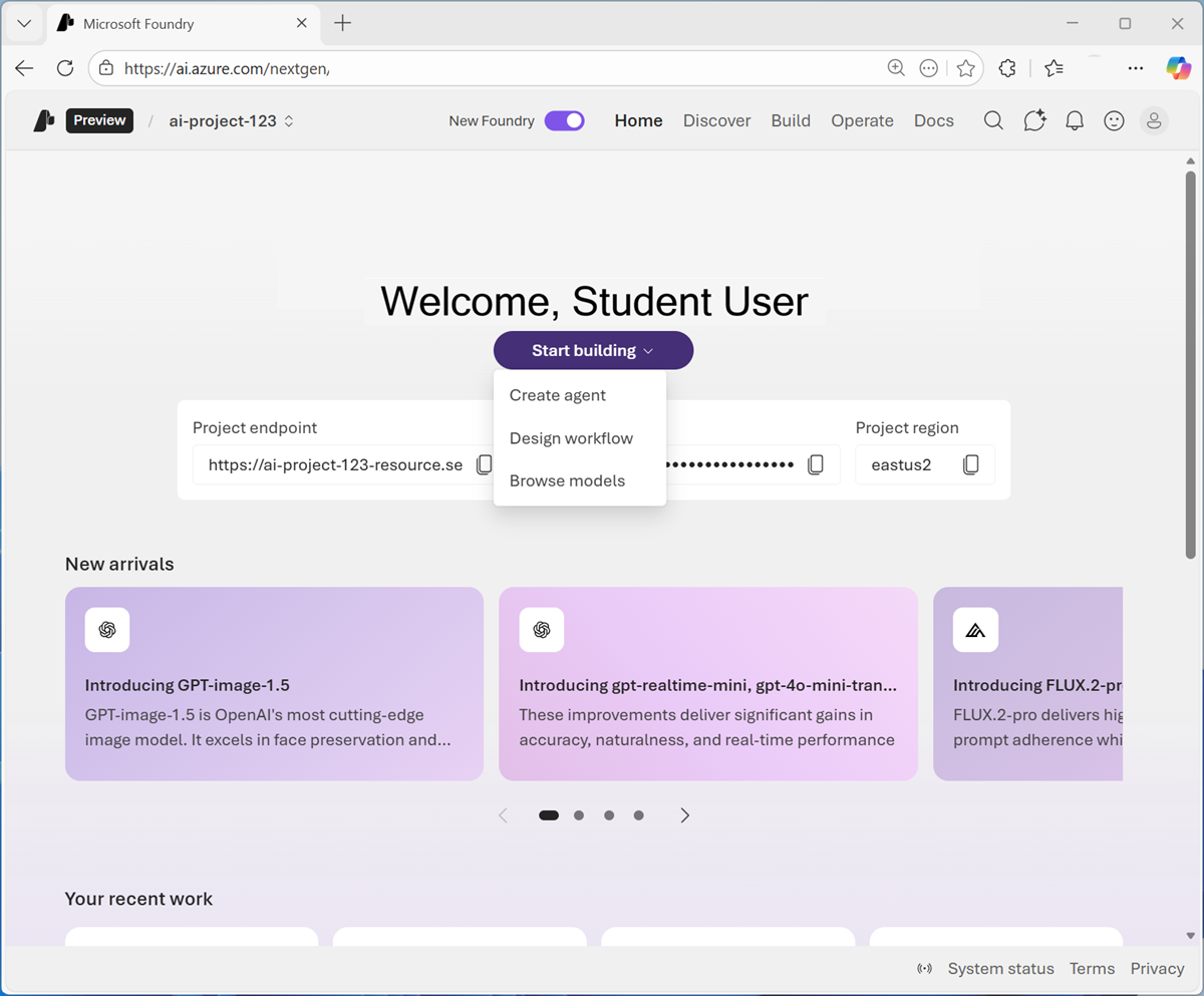 Get started with Microsoft Foundry | AI Labs